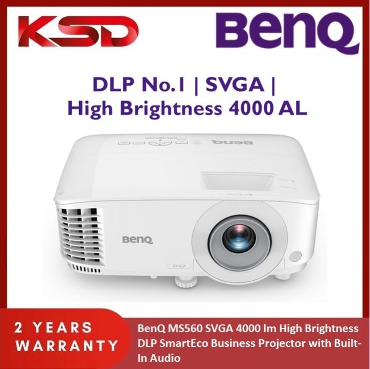 BenQ MS560 SVGA 4000 lm High Brightness DLP SmartEco Business Projector ...