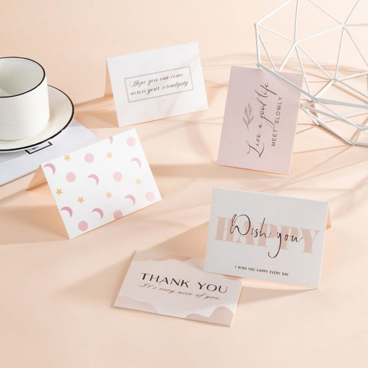GONUUWGL 10pcs DIY Decoration Greeting Card Handwriting Thank You ...