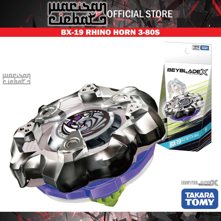 Takara Tomy Beyblade X BX-19 Booster Rhino Horn 3-80S | Lazada