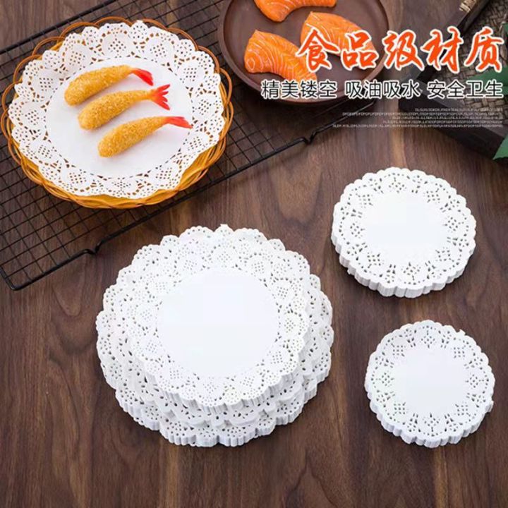 【Ready Stock】150Pcs 4.5''/5.5''/6.5 ''Round White Paper Doyley / DIY ...