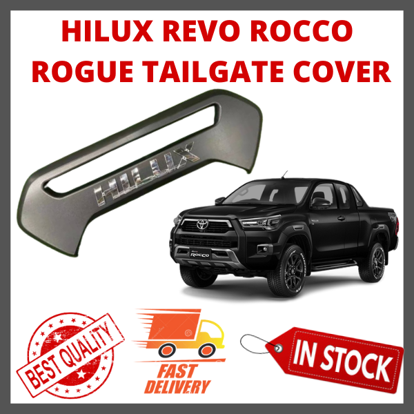 TOYOTA HILUX REVO ROCCO ROGUE TAILGATE TRIM MATTBLACK COVER | Lazada