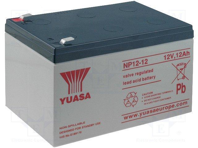Yuasa NP12-12 VRLA Lead Acid Battery 12v 12Ah | Lazada Singapore