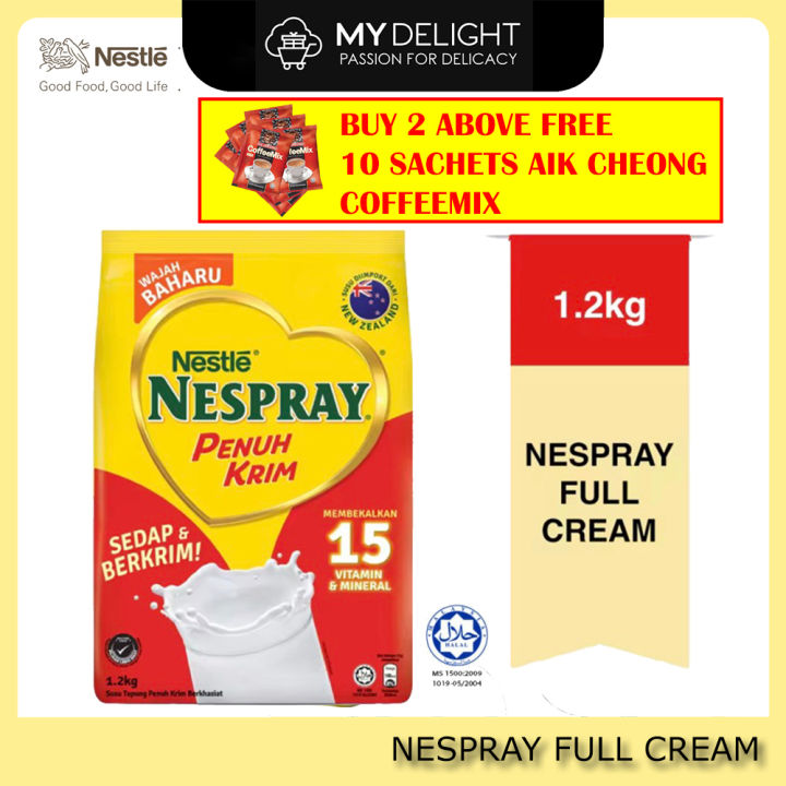 Nestle Nespray Instant Fortified Full Cream Milk Powder 1.2KG SG Ready ...