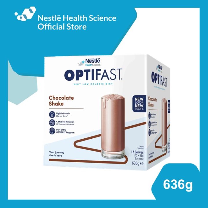 Nestle Optifast Very Low Calorie Diet Milk Shake Chocolate 12X53g ...
