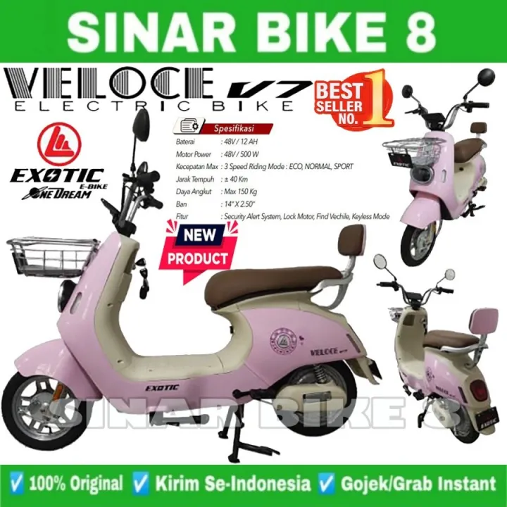 Sepeda Listrik PACIFIC VALERO RX 5.0 Dan Veloce V7 Electric E-Bike 500 Watt | Lazada Indonesia