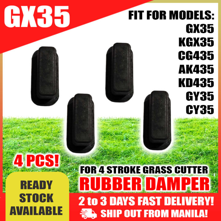 Fuel Tank Rubber Damper Set (4 pcs) For 4-stroke Brush Cutter Engine ...