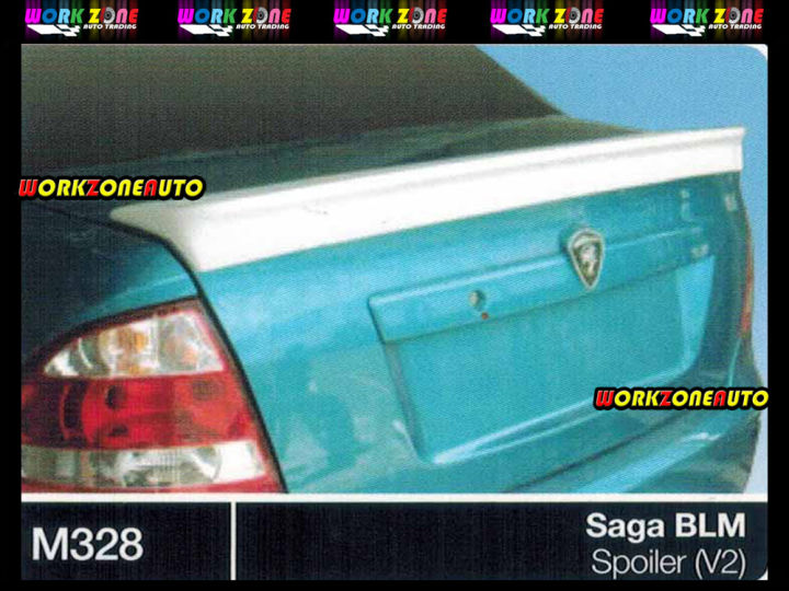 M328 Proton Saga BLM Fiber Spoiler (V2) Body kit Bodykit | Lazada