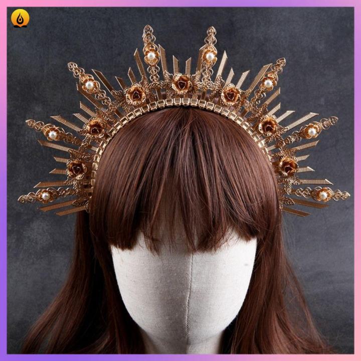 LIJU78113 New Design Handmade Accessories Cosplay Gold Color Headdress ...