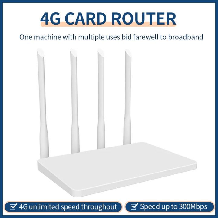 Wiflyer 4G LTE Wifi Router CAT4 300Mbps 1200M Wireless Unlocked SIM ...
