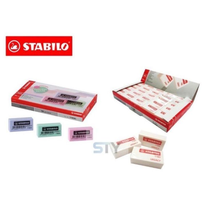 Stabilo Eraser 1183 1183C Legacy Eraser Rubber Pemadam Getah | Lazada
