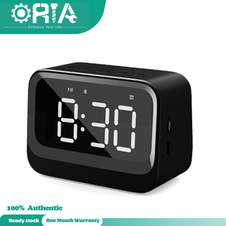 ORIA Digital Alarm Clock with Bluetooth Speaker, Beside Clock with Dual ...