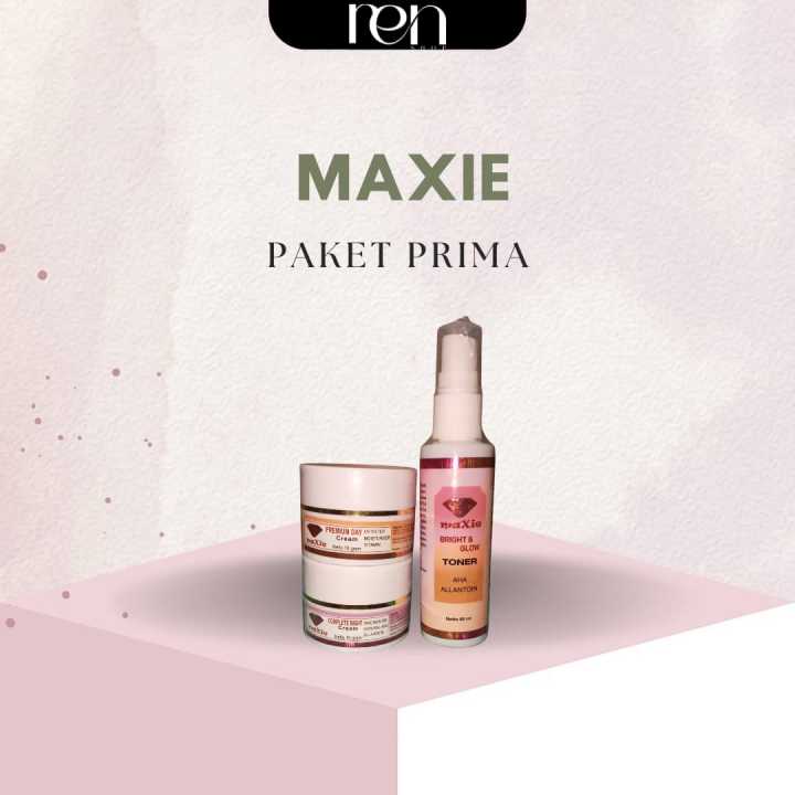 Maxie Skincare Paket Prima Isi 3 | Untuk Mencerahkan Wajah | Original ...