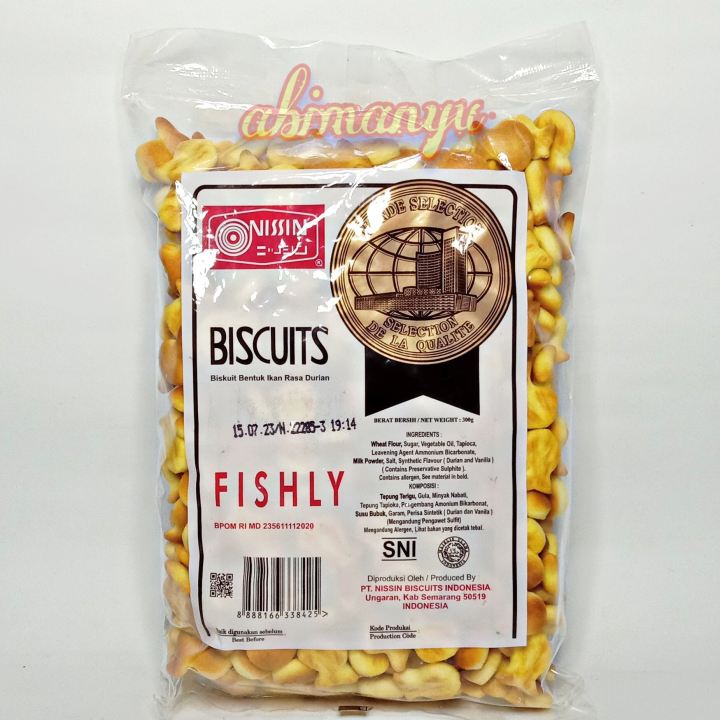 fishly biskuit kering nissin rasa durian 300 gram | Lazada Indonesia