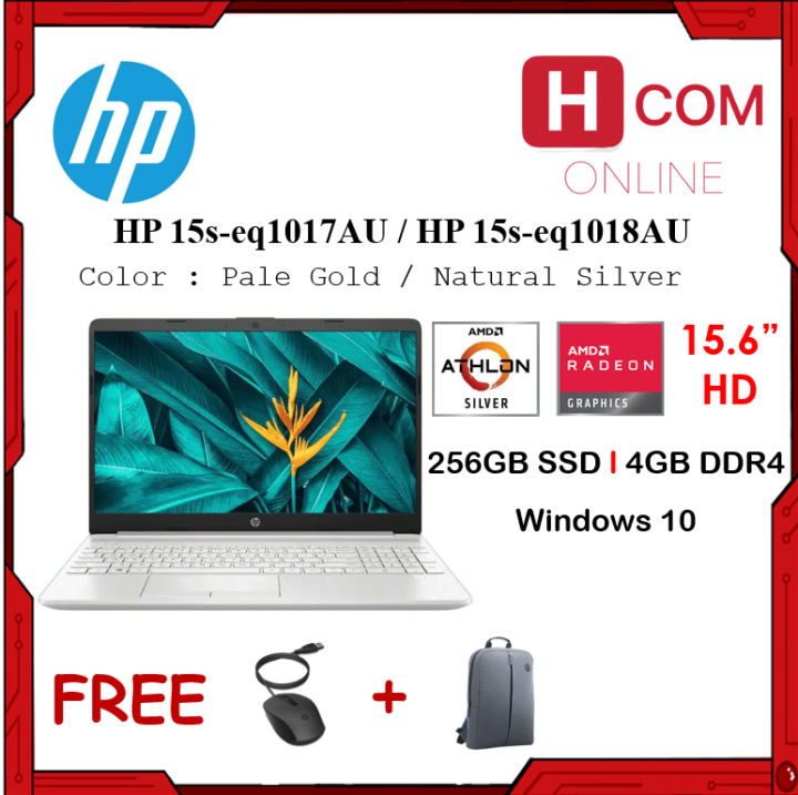 HP 15s-eq1017AU Pale Gold Laptop / HP 15s-eq1018AU Natural Silver ...