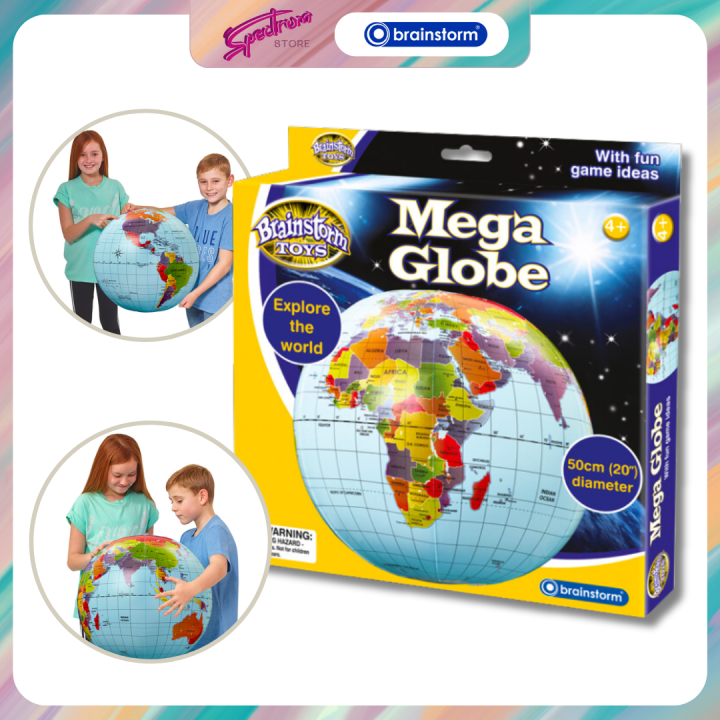 BRAINSTORM TOYS | Inflatable Educational Geography | Fact Finders Mega ...