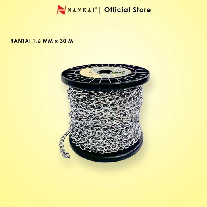 Rantai Besi Galvanis 1.6mm x 30m Nankai | Lazada Indonesia