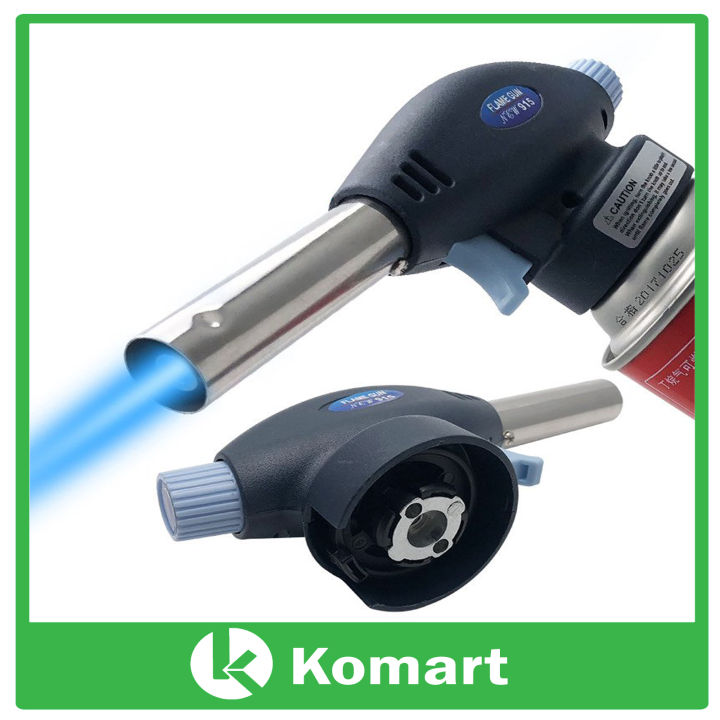 Portable Metal Flame Gun Butane Gas Torch Flaming Thrower Camping ...