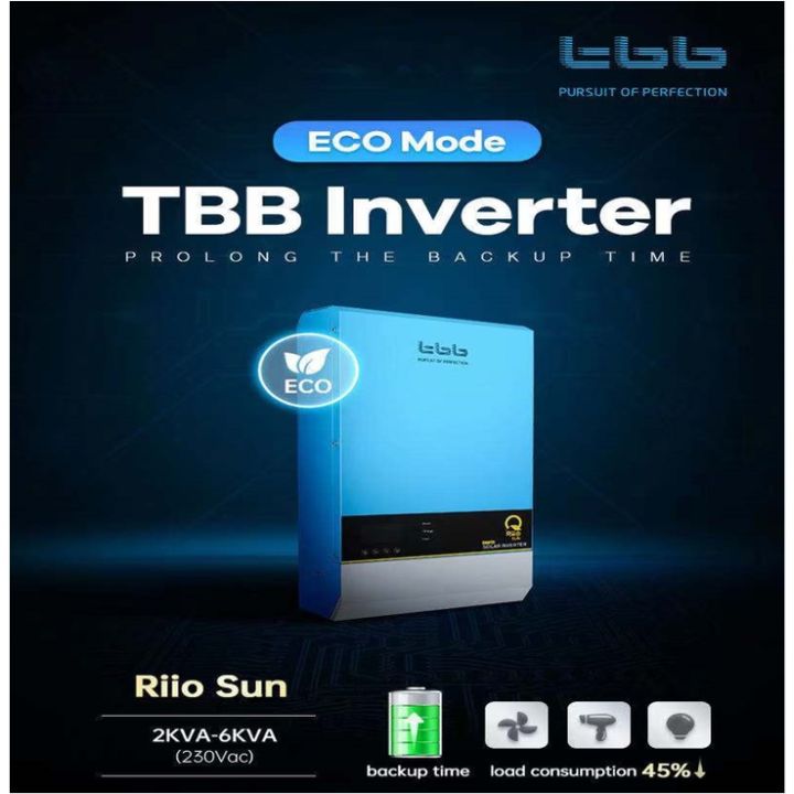 Inverter TBB Riio sun 3000w 48v/24v/ Hybrid off grid/Built in MPPT/Wifi ...