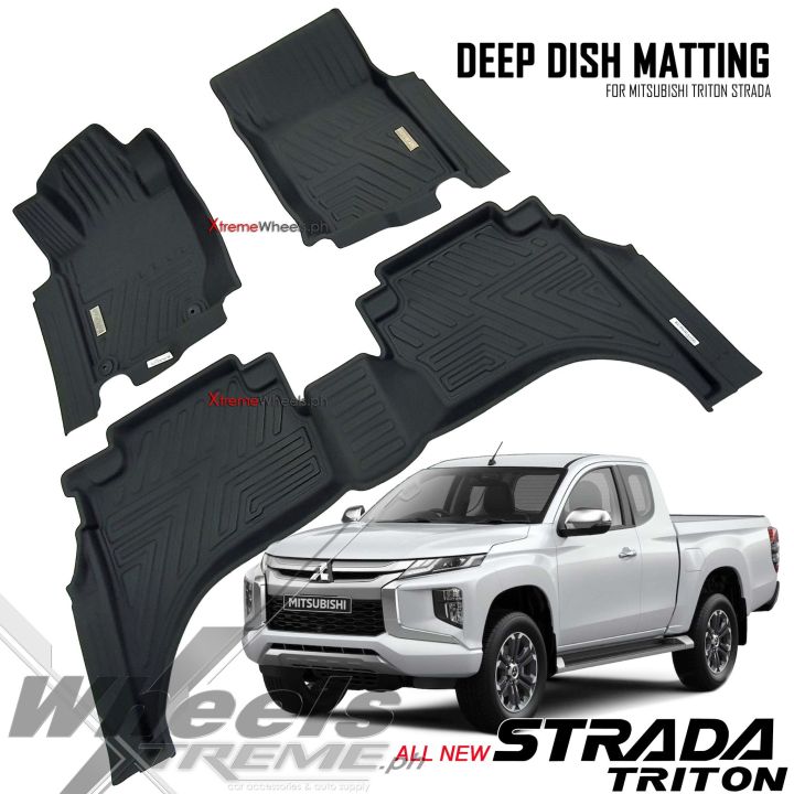 Mitsubishi Strada 2008 to 2025 5D Diamond Textured Deep Dish matting ...