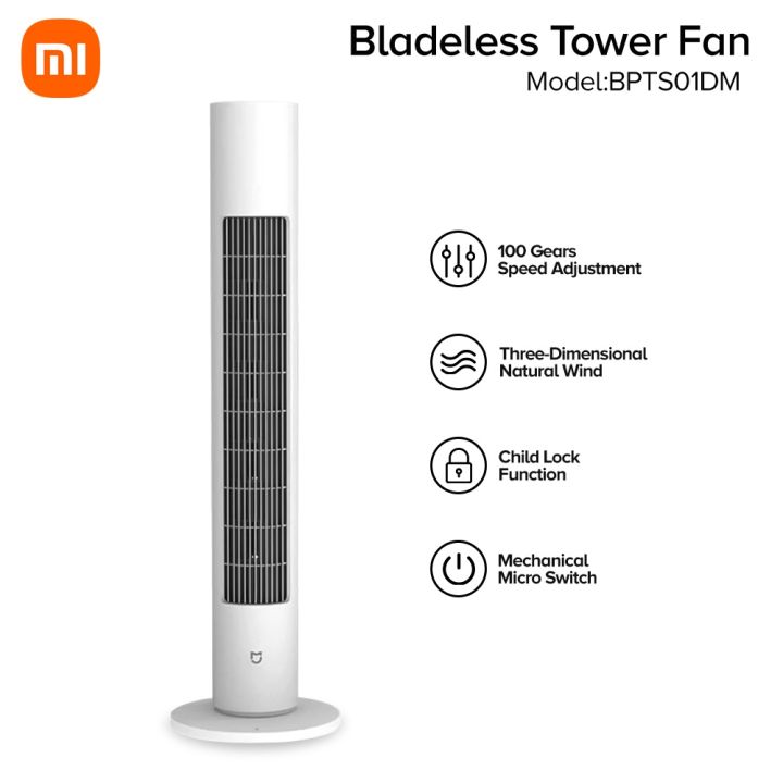 XIAOMI Mijia Bladeless Tower Fan Mi Home APP รีโมทคอนล Air Cooler APP ...