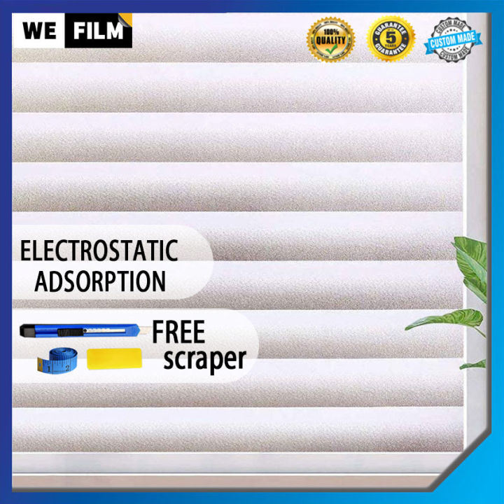 [MY Delivery] Glass Sticker Blinds Frosted Window Stickers No Glue Anti ...