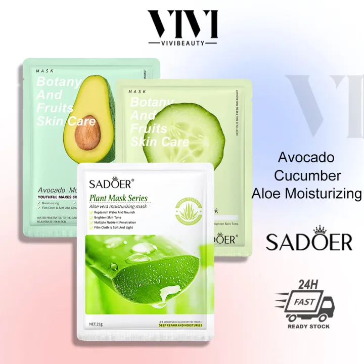 5.5 SALE SADOER Fruit Plant Extract Moisturizing Hydrating Facial Face Mask 25g | Lazada