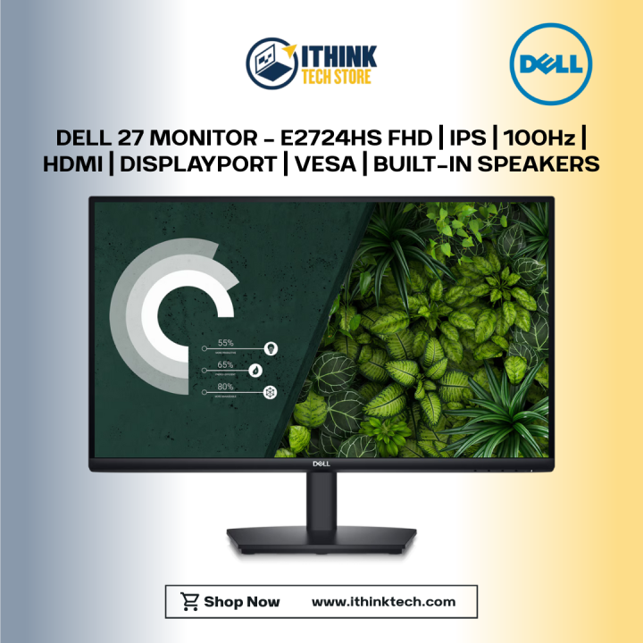 DELL 27 MONITOR – E2724HS FHD | IPS | 100Hz | HDMI | DISPLAYPORT | VESA ...