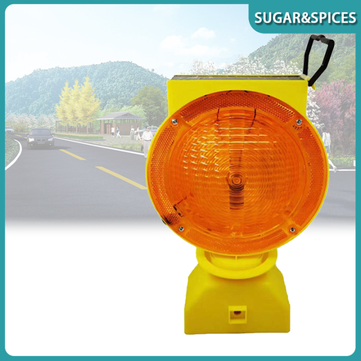 Portable Solar Traffic Blinking Light Road Work Hanging Safety Blinker ...