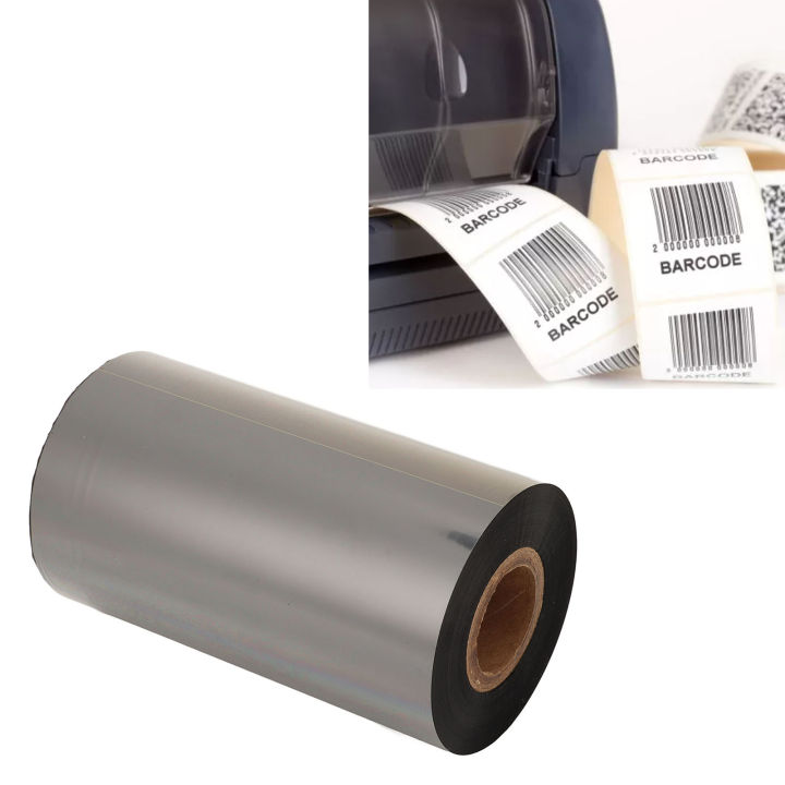 Transfer Ribbon Barcode Ribbon Clear Printing Good Effects 110mmx300m ...