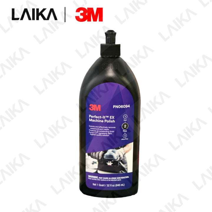 3M 6094 น้ำยาขัดสีรถ ขัดเงา สำหรับงานละเอียด #2 Perfect-It Machine ...
