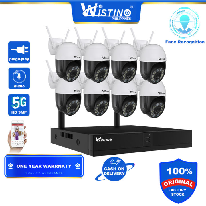Wistino 8CH FHD 3MP/6MP CCTV System Wifi Camera NVR Kit Outdoor ...