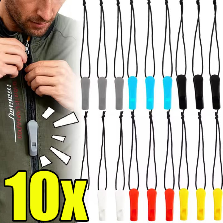 10PCS Emergency Survival Whistle Outdoor Double Frequency Loud Whistle ...