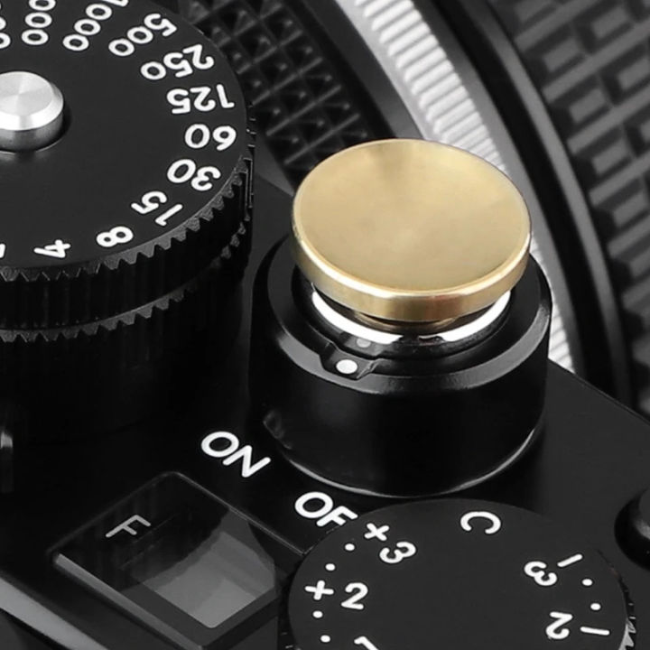 Haoge 12mm Copper Shutter Release Button for Fujifilm XT5 XT50 X-Pro3 Nikon Zf DF and Leica M10 ...