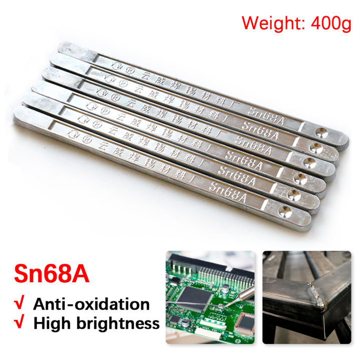 250g/400g High Purity Tin Solder Rod Pure Tin Bar No Lead Soldering 63/ ...