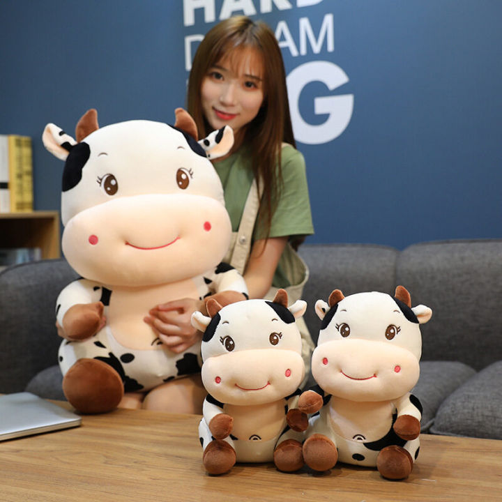 Lovely Calf Doll Cow Cny Plush Toy Year of The Ox Mascot Doll Zodiac ...