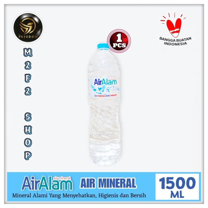 Air Mineral AirAlam Besar Botol Plastik Pet - 1500 ml | 1,5 liter ...