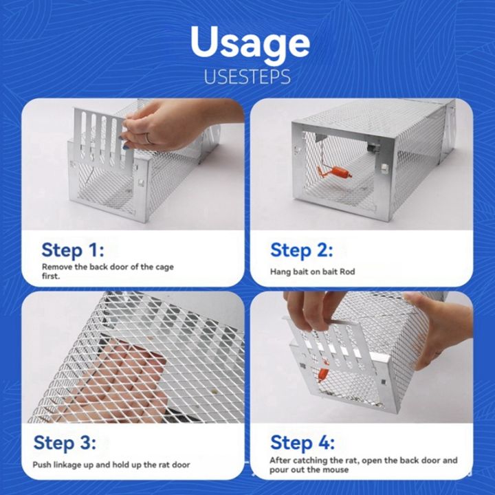 Mouse Trap,Automatic Continuous Rat Traps Cage, Extended Metal Rat Trap ...