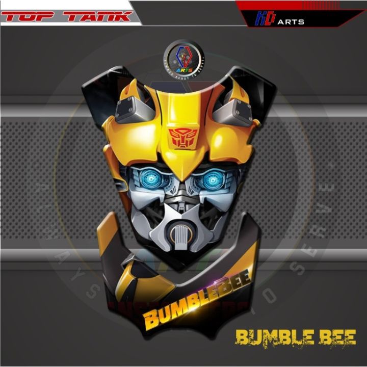 Top Tank Bumblebee : Customized Motorcycle Decals Laminated NO Fade ...
