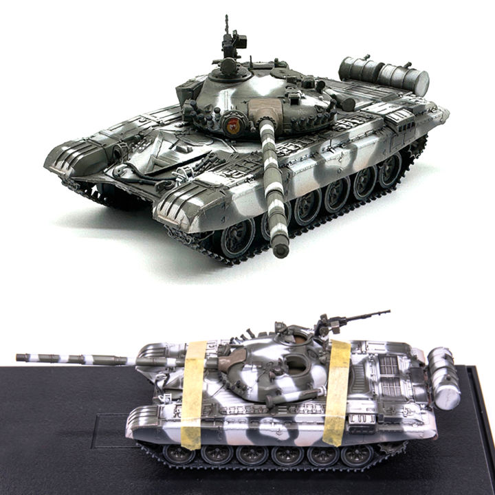 1: 72 AR Russian T-72A T72 Main Battle Tank Model Guard Snow Camo Coating Finished product ...