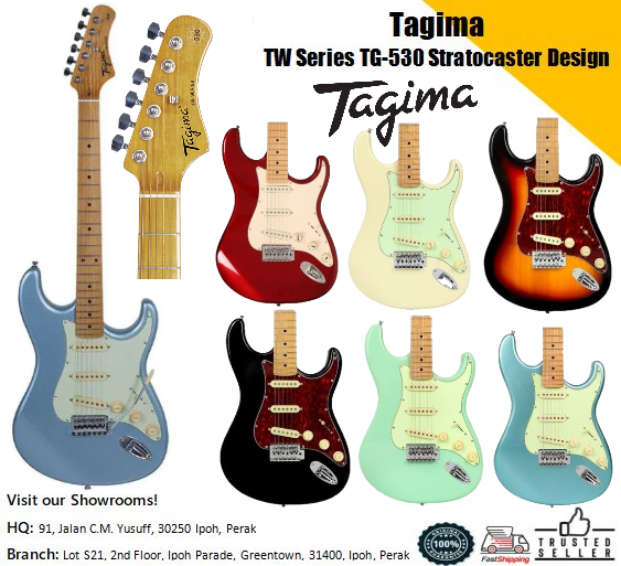 Tagima TG-530 Stratocaster Design TW Series Electric Guitar | Lazada