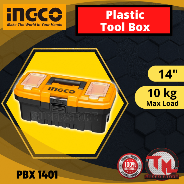 INGCO Plastic Tool Box 14" PBX 1401 • Tm ss | Lazada PH