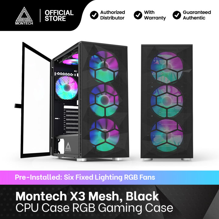 Montech X3 Mesh CPU Case RGB Gaming Case | Lazada PH