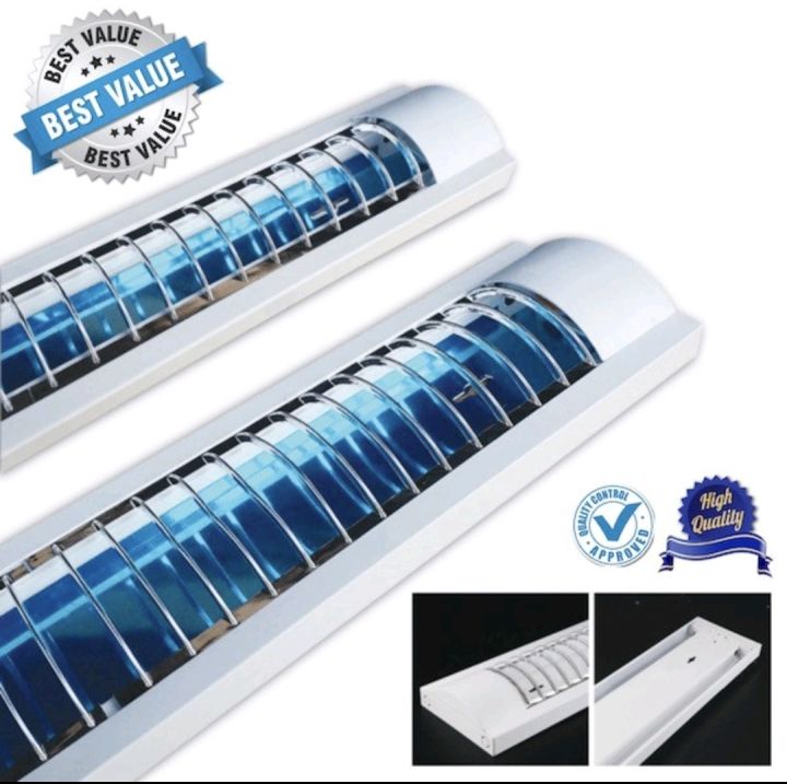 LED T8 Louver Fitting T8 Fitting Single Circuit Double Circuit Frosted ...