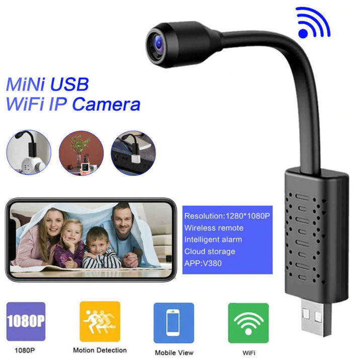 USB wifi camera U21 CCTV portable hidden spy ip Security night vision ...