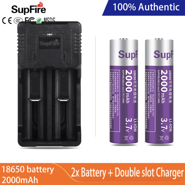 SUPERFIRE Đèn pin AB2 Mạnh Mẽ Ánh Sáng Đèn Pin 18650 Li-Ion Pin Sạc ...