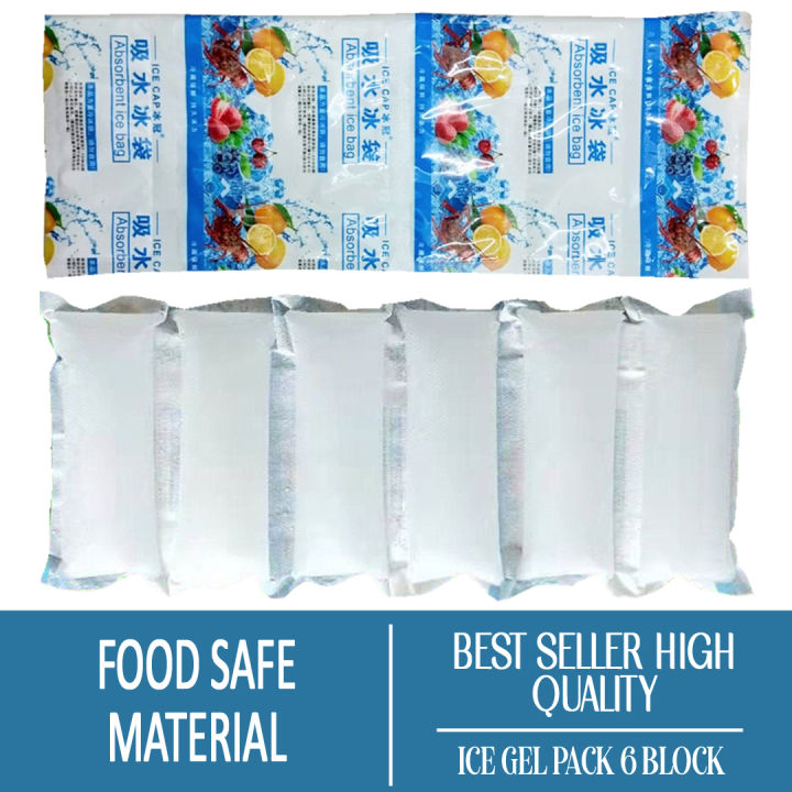 Ice Gel Pack Thermafreeze Pengganti Dry Ice Isi 6 Besar Model Panjang ...