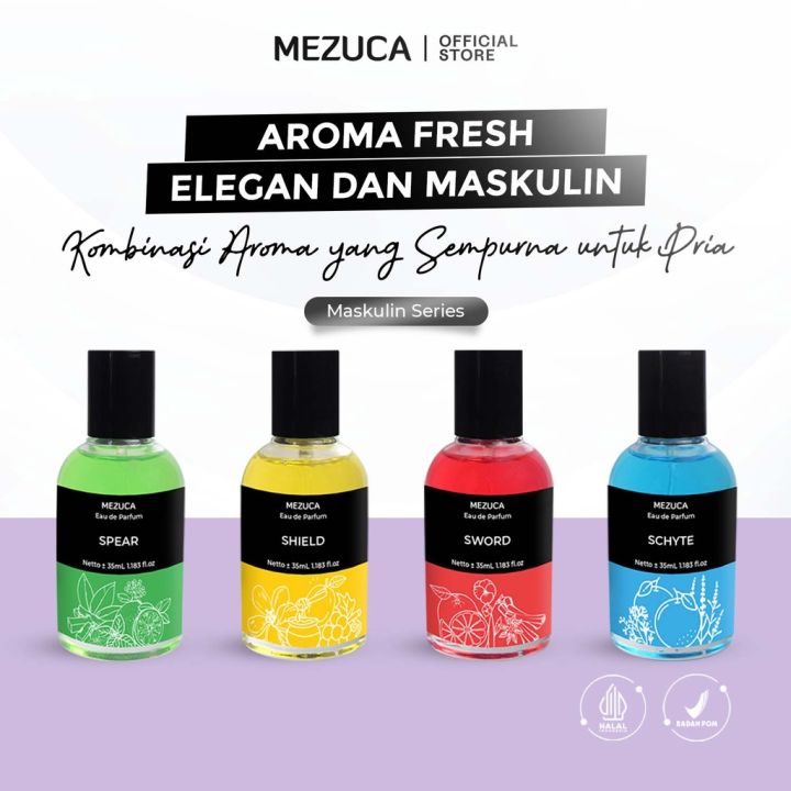 Dapat 4 Botol Parfum MASKULIN SERIES Mezuca Eau de Parfume Original ...
