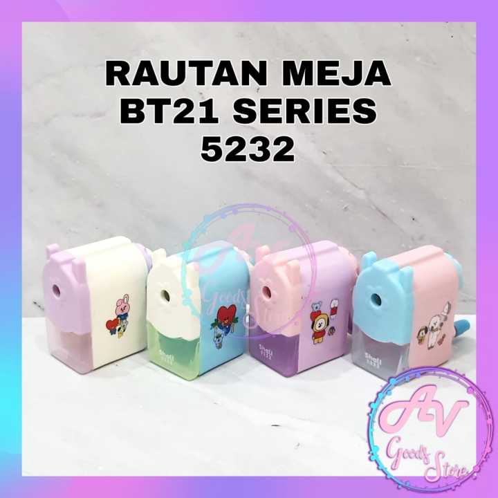 rautan meja BT21 5232 / serutan meja BTS / rautan pensil putar duduk ...