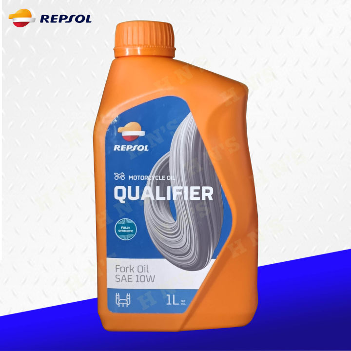 REPSOL Qualifier Fork Oil SAE 10W ( Fully Synthetic ) 1L ( 1 Liter ...