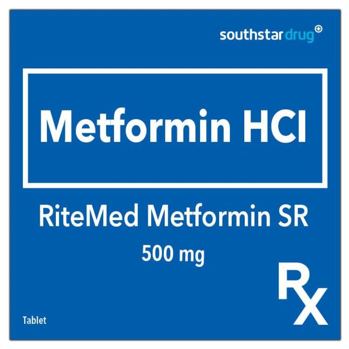 Rx: RiteMed Metformin SR 500mg Tablet | Lazada PH